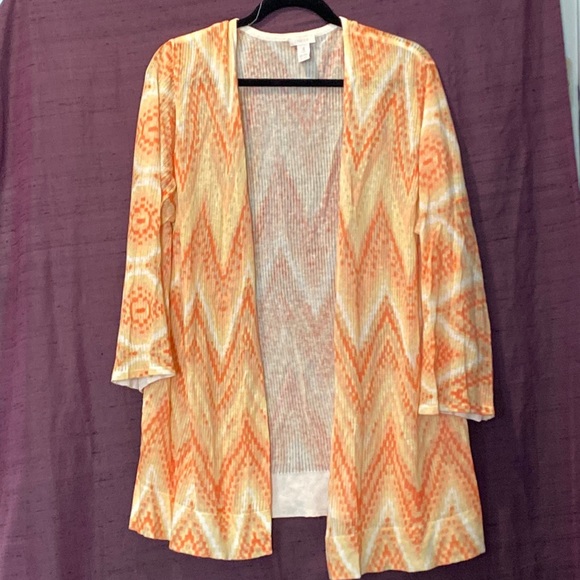 Chico's | Sweaters | Chicos Semisheer Ribbed Openfront Cardigan | Poshmark